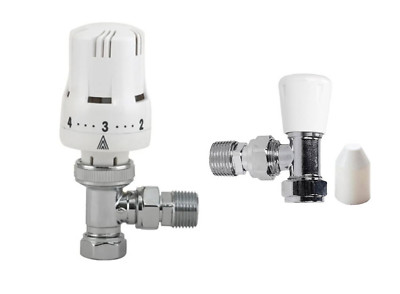 Thermostatic Radiator Valves TRV and Lockshield Rad Valves 15mm x 1/2 ...