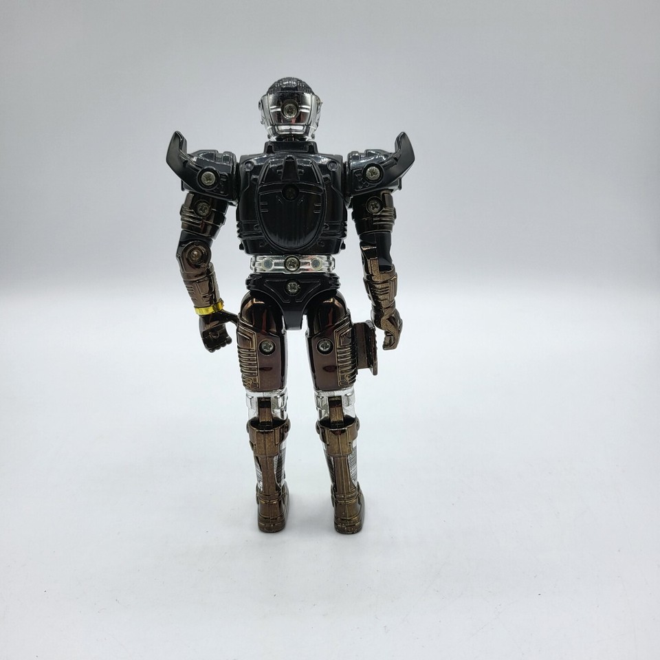 Vintage 1998 Beetleborg Metallic Black Shadow Borg Bandai Action Figure ...