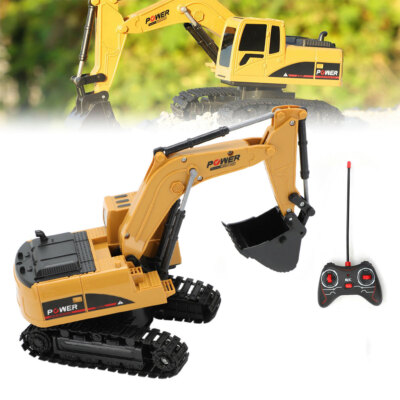 Children Digger Toy Excavator Tractor Bulldozer Crawler with Remote ...