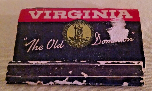 VIRGINIA SOUVENIR MATCHES UNSTRUCK VINTGE UNIVERSAL MATCH CORP ...