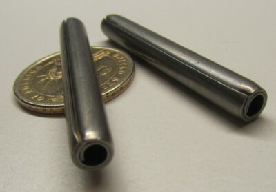 420 Stainless Steel Coiled Spring Pin, 1/4" Dia x 2" Length, 5 pcs | eBay
