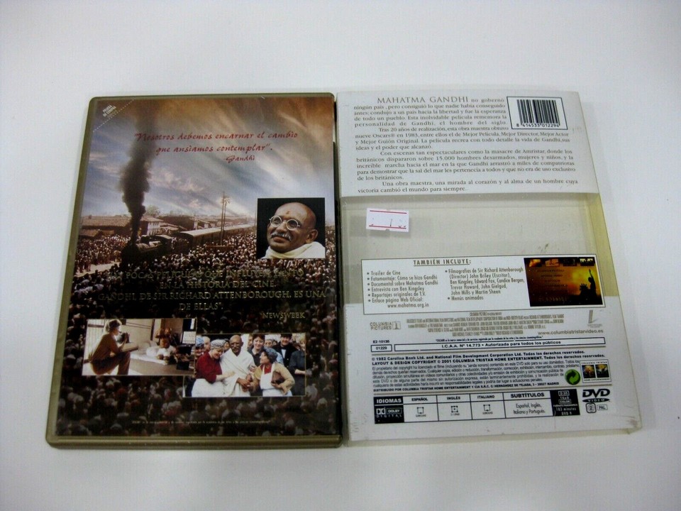 Gandhi DVD ben Kingsley Candice Bergen Edward Fox | eBay