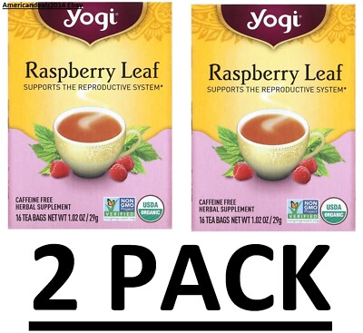 32 Bags Yogi Tea Women Raspberry Leaf (2 PACK of 16 Tea Bags) NEW | eBay