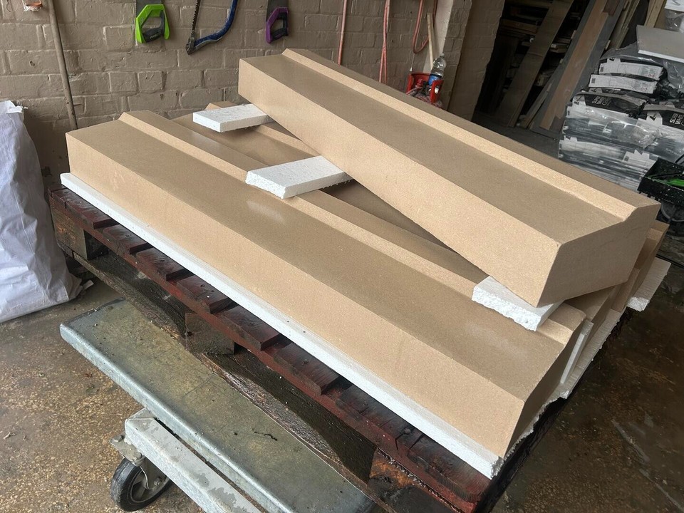 Cast Stone Chamfered Sandstone Slip Windowsills (Cills) 215 x 140 x ...