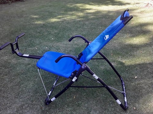 Ab Lounge 2 Chair Lounger Abdominal Workout Exercise Blue Camping Nice ...