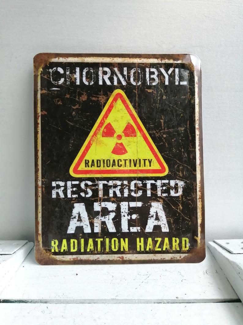 Radiation Warning Sign Chernobyl