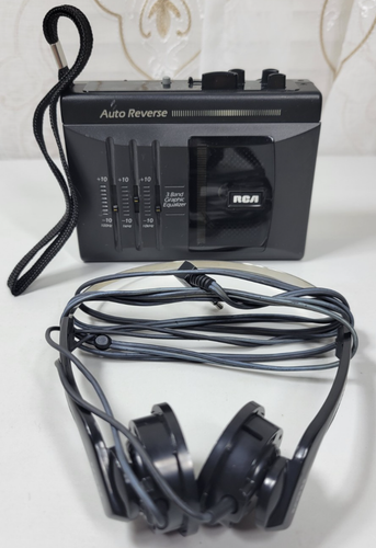 RCA Stereo Cassette Player and Radio RP-1860A OG Headphones Untested AS ...