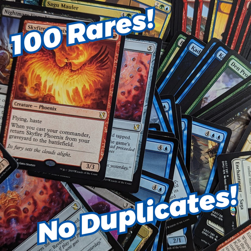100 MTG Rares Card Lot Magic: The Gathering Collection - No Duplicates ...