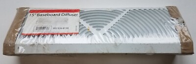 15" BASEBOARD DIFFUSER 639-8198 BASEBOARD REGISTER WHITE ALTUS | eBay