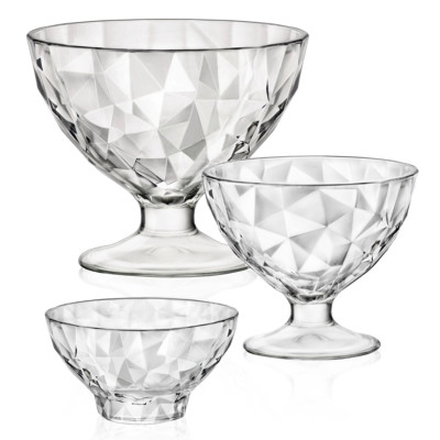 Bormioli Rocco Glass Ice Cream Sundae Glasses Appetizer Dessert ...