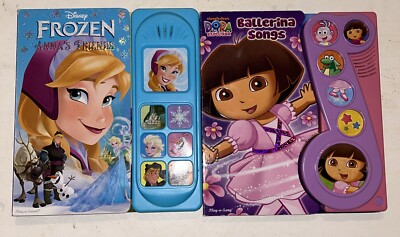Lot of 2 Play-a-Sound Books Dora & Frozen - Working Tested ...