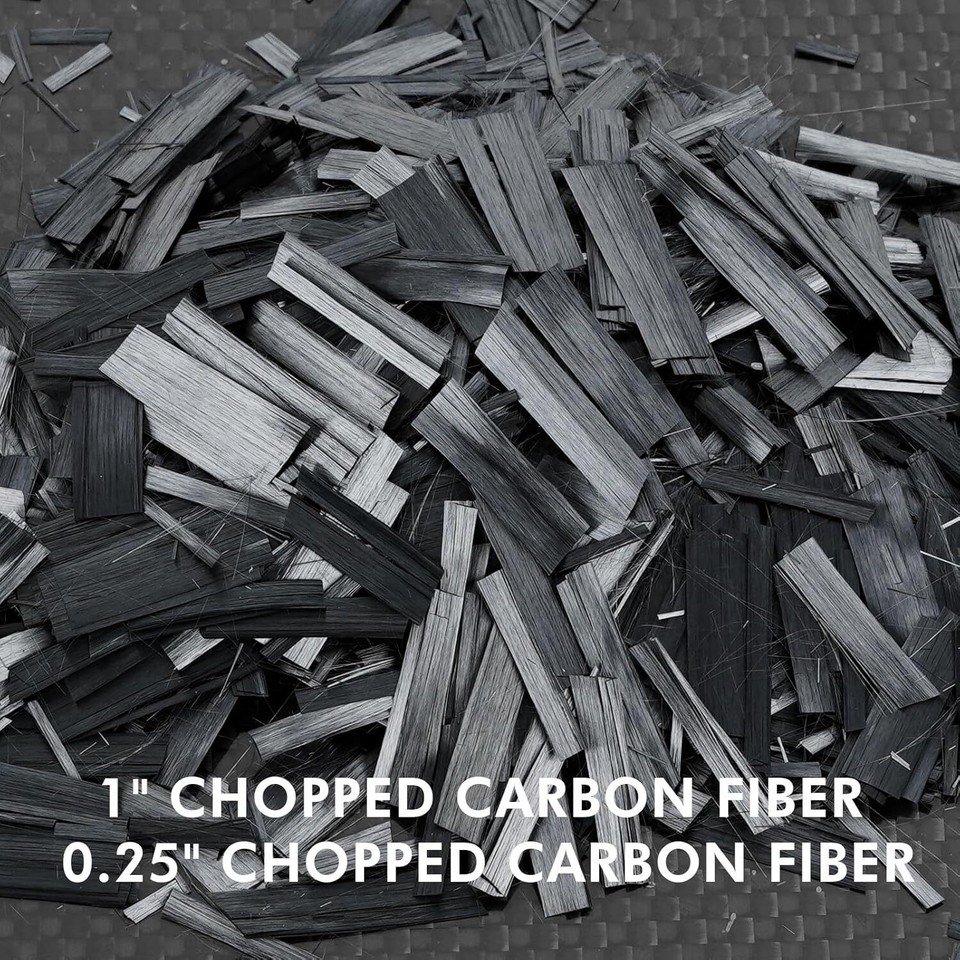 Chopped Carbon Fiber Kit- 1.1lb Forged Carbon Fiber Flakes for Resin ...