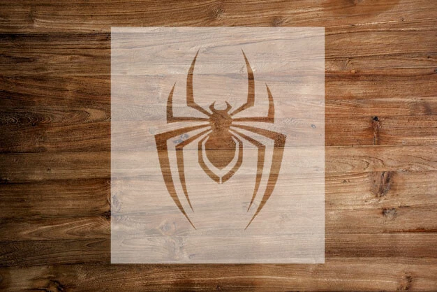 Spiderman Web Stencil