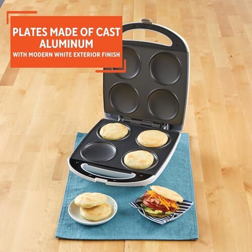 IMUSA USA 4 Slot Electric Arepa Maker with Nonstick Surface 1200-Watts ...