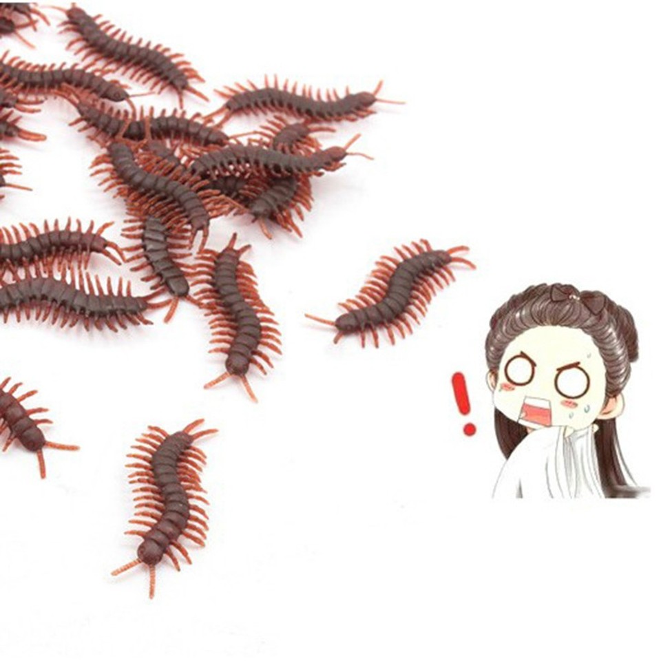 50 Pcs April Fools' Day Decoration Fool's Prank Fake Centipede Party ...