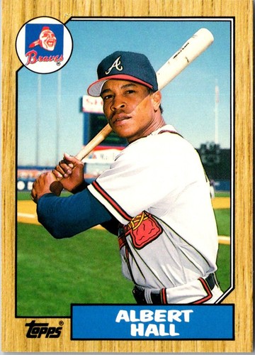 1987 Topps Traded Albert Hall #41T Atlanta Braves Baseball Card | eBay