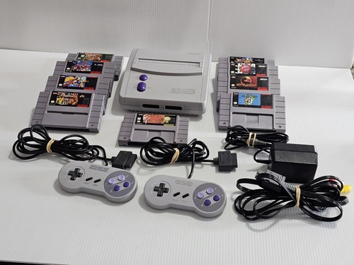 Super Nintendo System Jr SNS-101, 9 Games Mario, Donkey Kong, Zelda ...