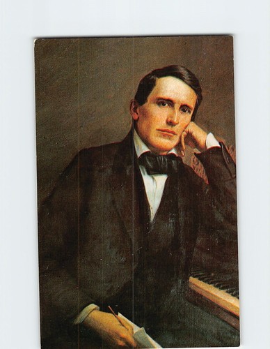 Postcard Portrait of Stephen Collins Foster My Old Kentucky Home ...