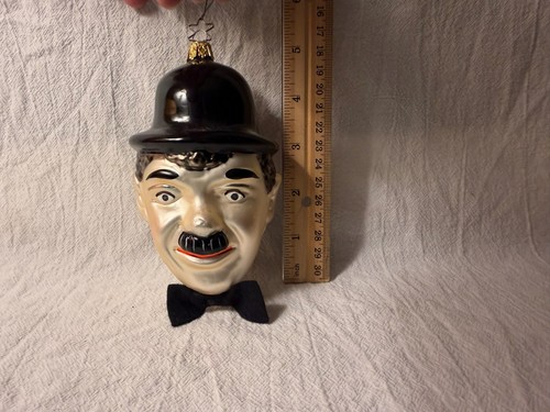 Vintage Charlie Chapman Christmas Tree Ornament Hand Blown Glass 5" | eBay