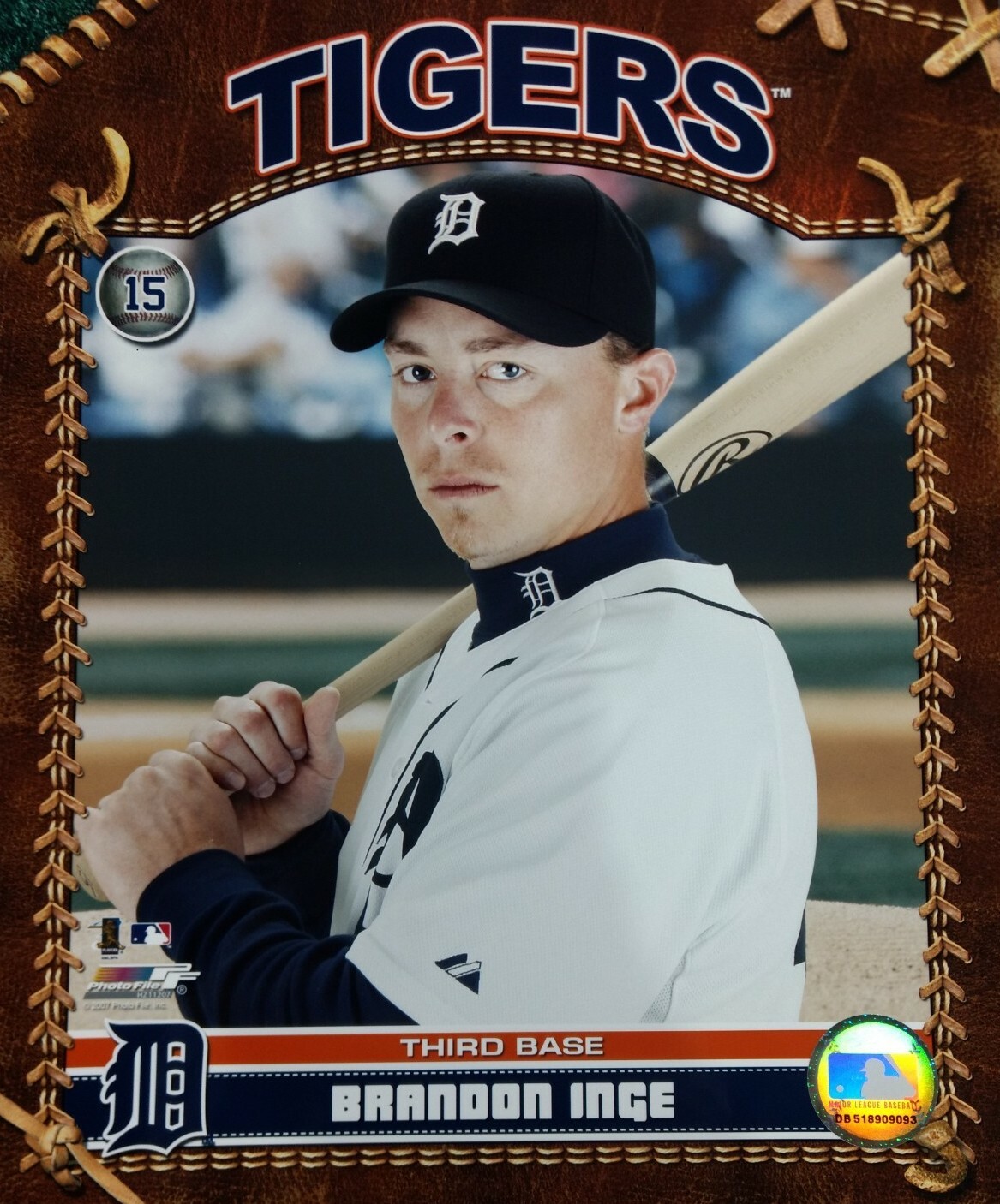 BRANDON INGE 2007 Studio Series 8X10 Photo DETROIT TIGERS | eBay