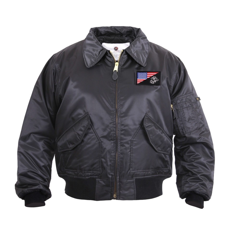 CWU-45P Flight Jacket w/ free USMC Flag and EG&A Patch Cold Weather ...
