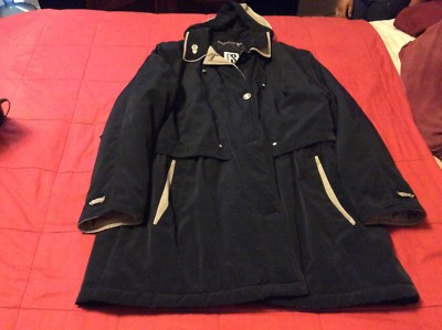 CS SIGNATURE SHORT NAVY BLUE CASUAL COAT/ JACKET BUTTON UP WOMEN XL | eBay