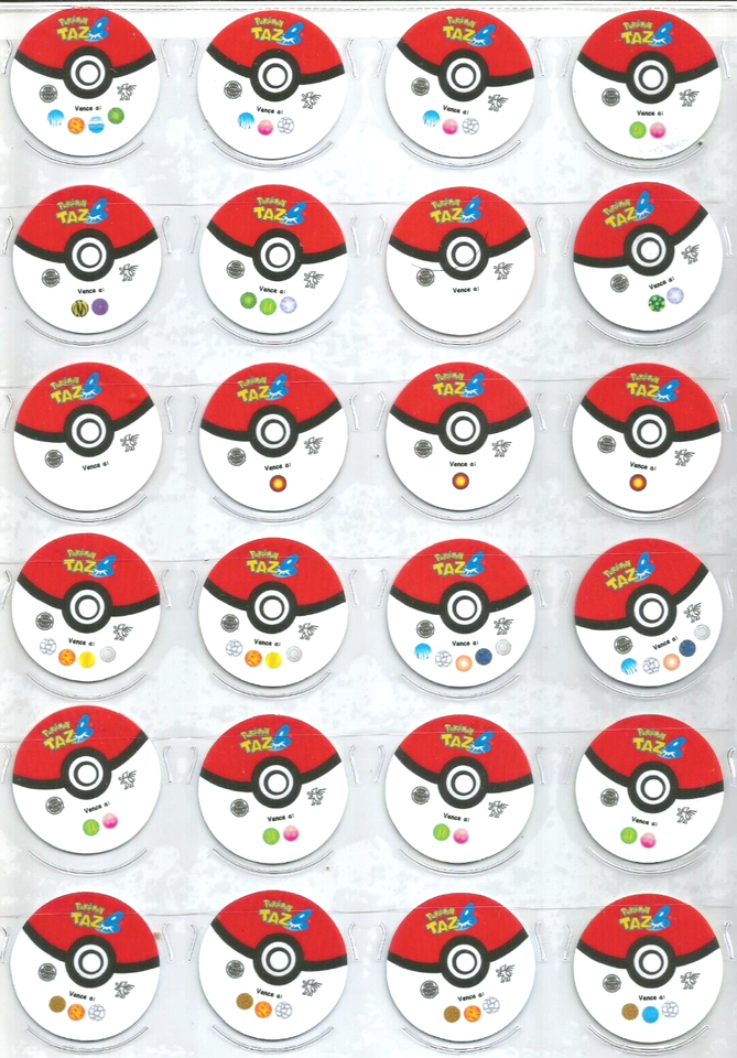 POKEMON TAZOS 4 Gen SINNOH Full Set 107/107 PERU 2023 South America ...