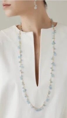 $8,250 MARCO BICEGO Paradise Aquamarine 18K Yellow Gold Station ...