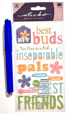 Sticko Friendship Stickers Scrapbooking Embellishment Card Making | eBay.de