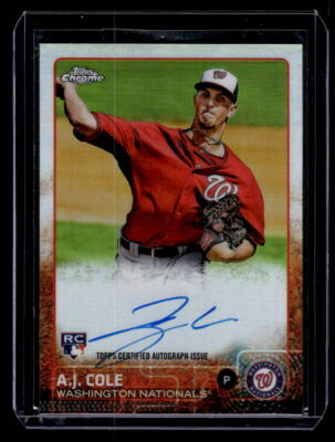 2015 Topps Chrome #AR-AC A.J. Cole Autographed Rookie Refractor | eBay