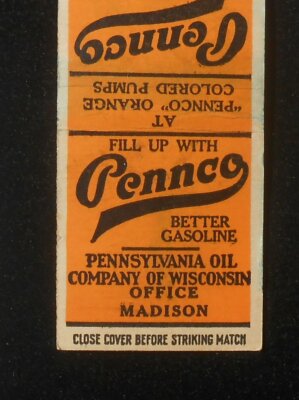 1930s Pennco Gasoline Orange Pumps Pennsylvania Oil Co. of Wisconsin ...