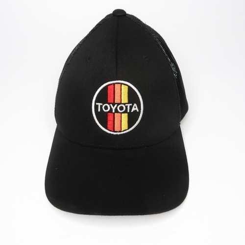 Toyota Retro Stripe Classic Black Mesh Polyester Ball Cap OS | eBay