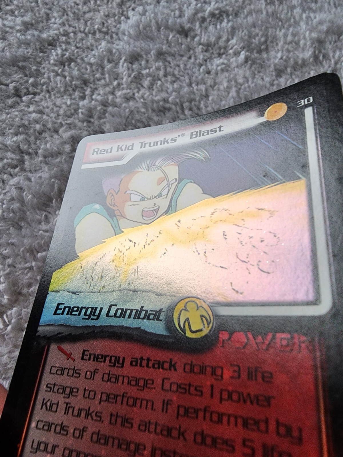 DBZ Dragon Ball Z FOIL Red Kid Trunks Blast 30 CCG Limited MP World ...