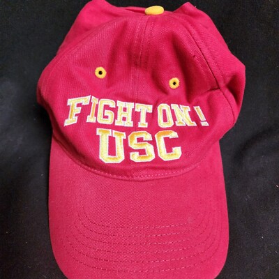USC Trojans Hat Adjustable Hat Baseball Cap Fight On 100% Cotton Great ...