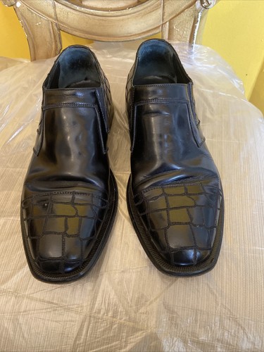 Olivier 1404 Slip-On Black Leather Loafers Men Shoes Sz -9 | eBay