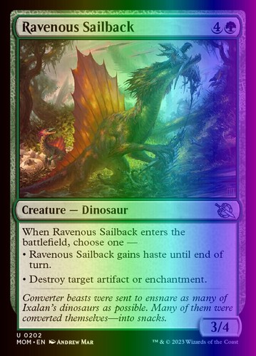 MTG Magic the Gathering Ravenous Sailback (202/526) March of the ...