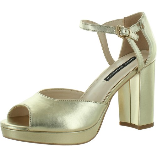French Connection Womens Gold Platform Heels Shoes 8 Medium (B,M) BHFO ...