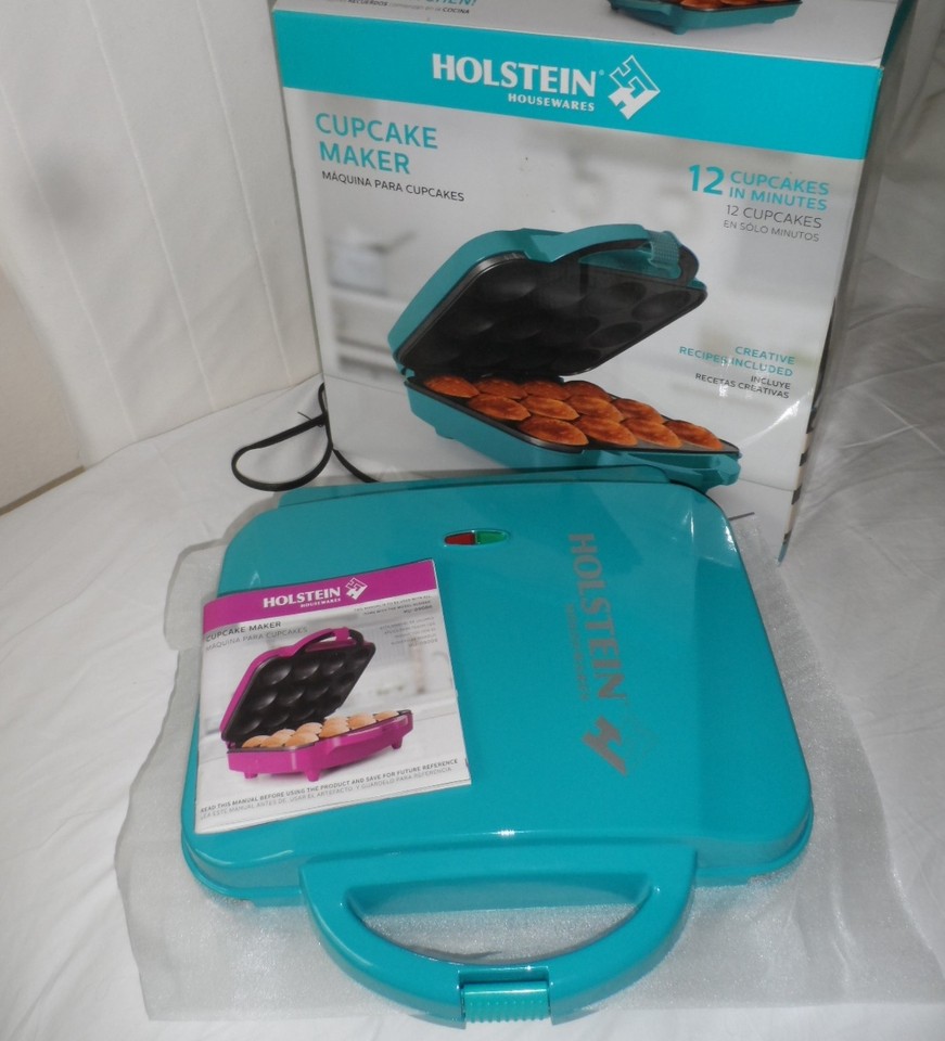 HOLSTEIN Housewares Nonstick Cupcake Maker Makes 12 Standard Muffins in ...