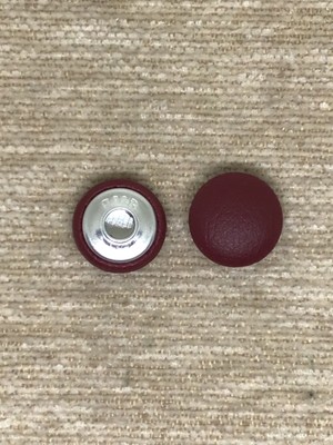 Faux Leather Wine 30L/19mm Vinyl Upholstery Tape Back Buttons Burgundy ...