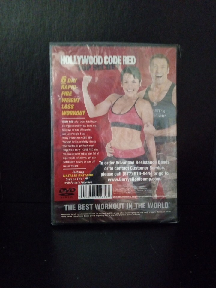 Hollywood Code Red: 6 day Rapid-Fire Weight Loss Workout Barry's Bootcamp Sealed | eBay