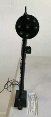 MTH RAILKING OPERATING 7 LIGHT BLOCK SIGNAL ACCESSORY! PENNSYLVANIA PRR ...