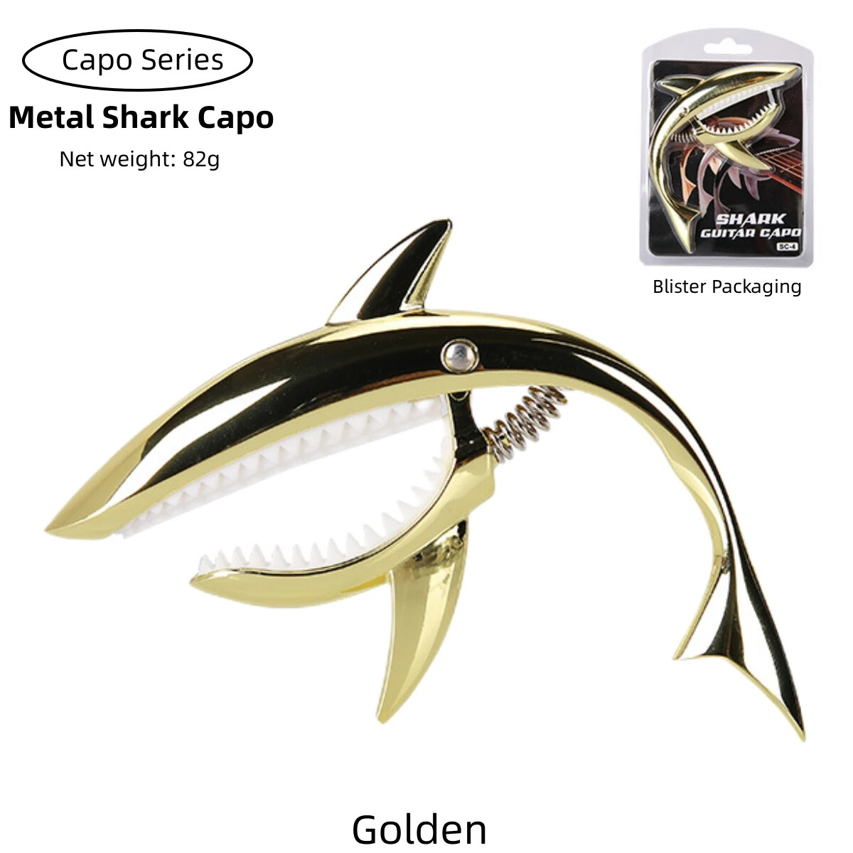 Guitar Capo Multicolored Shark-shaped Shark Capo Tone Clip for Mandolin ...