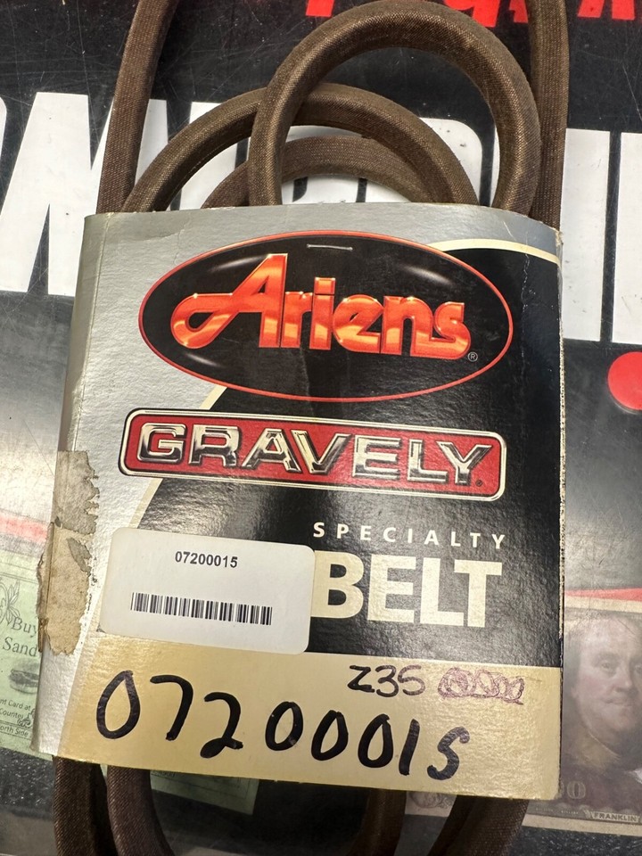 Gravely 07200015 Ariens Drive Belt ZT XL Mini ZT 1434 1534 1634 1734 ...