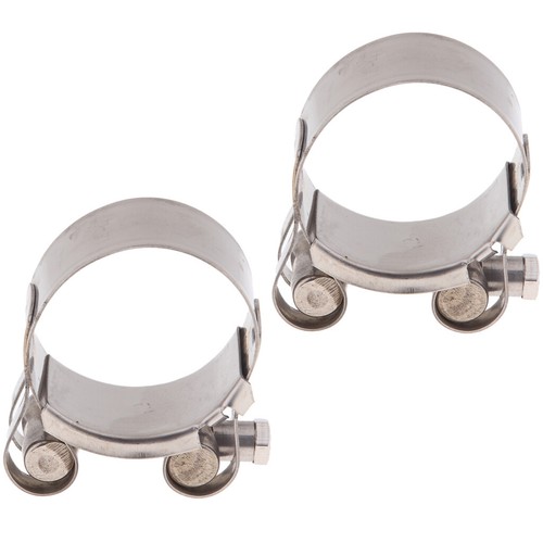 44-47mm&48-51mm Stainless Steel Motorcycle Exhaust Clamp Banjo Clips ...