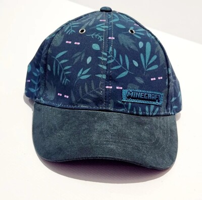 MINECRAFT Cap / Hat Green And Purple Suede Type Brim NEW with Tags ...