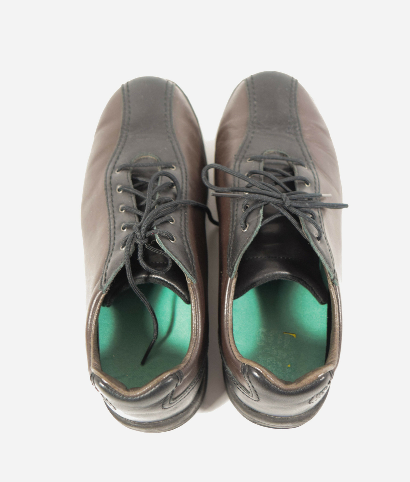PW Minor Central Park Brown Black Leather Lace Up Orthopedic Shoes Sz 7 ...