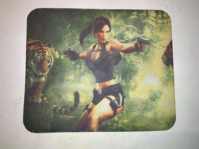 Lara Croft Tomb Raider Mouse Pad Tiger Forest | eBay Australia