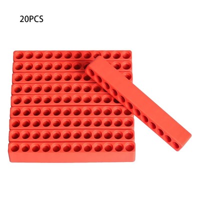 1/4-inch Bit Holder Red Drill Bit Organizer Drill Bit Holder ...