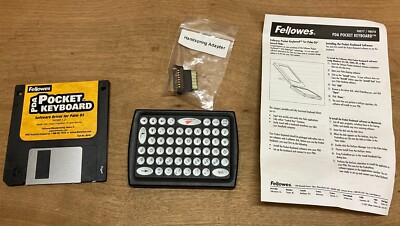 fellowes 98078 pda pocket keyboard for palm m500 m505 m515 m125 m130 i705 | eBay