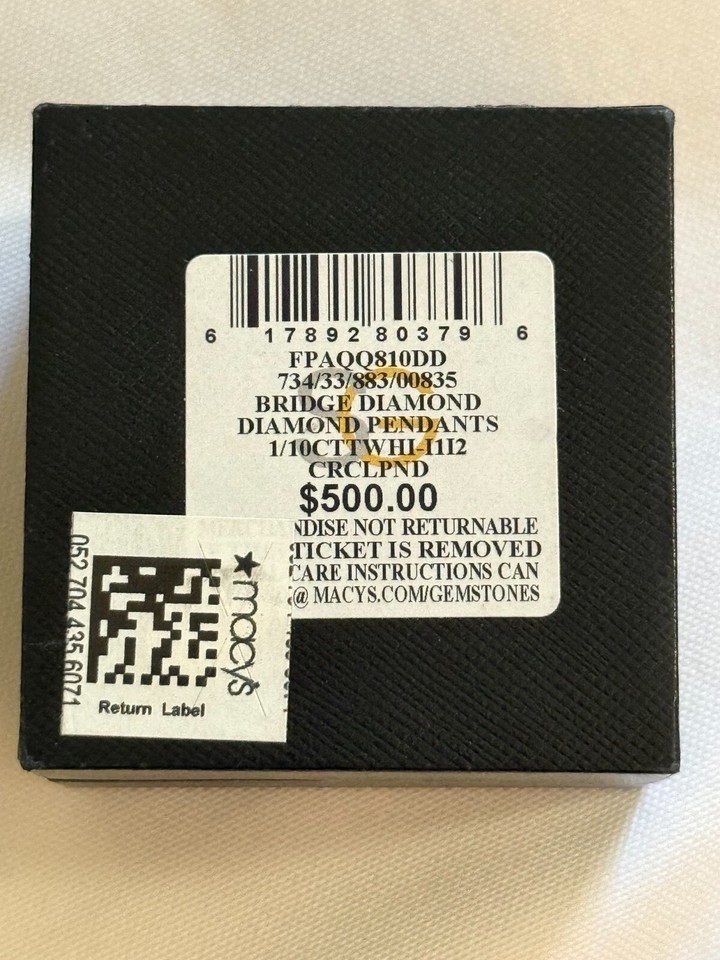 Effy Diamond Pave Cluster 18" Pendant Necklace (1/10 ct. t.w.) 14k Gold ...